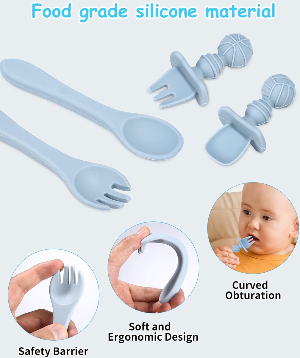 Kinderservies babyborden, 8-delige set kinderborden met zuignap, bord ...