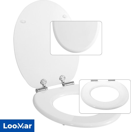 LooMar WC Bril met softclose - Toiletbril met deksel - Met Print | bol