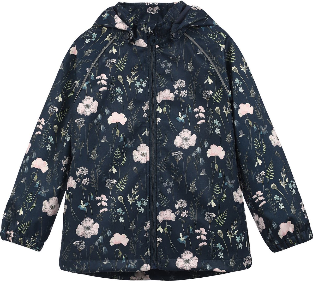 Minymo Meisjes Softshell Jas Gebloemd Blauw (Blue Nights) - 116 | bol.com