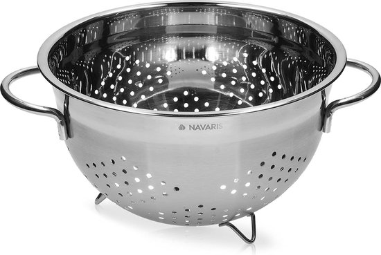 vergiet van roestvrij staal - 4,8 liter - Metalen vergiet met ...