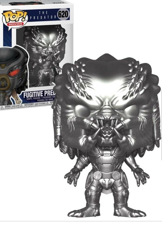 Funko Pop! The Predator - Fugitive Predator #620 Chrome Silver | bol