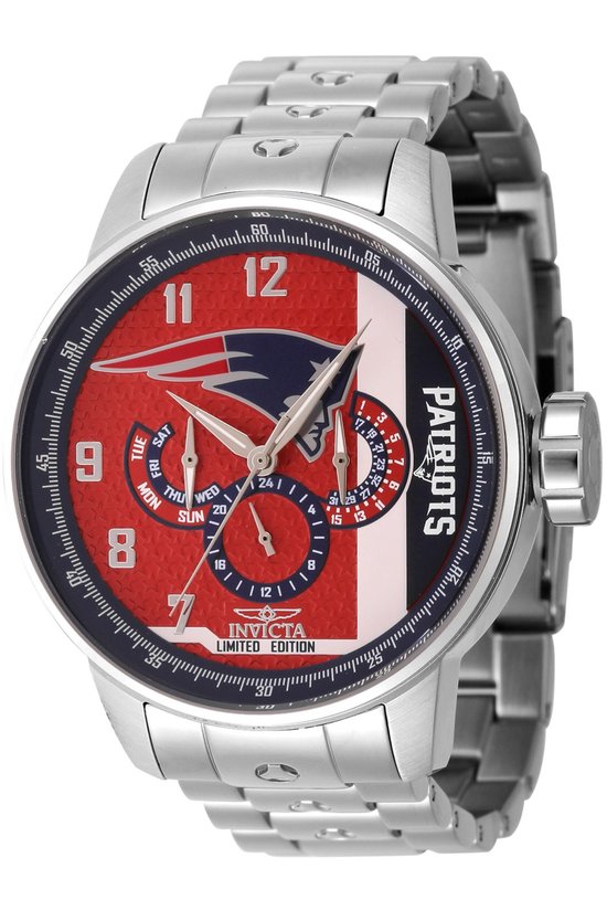 Invicta NFL - New England Patriots 45131 Quartz Herenhorloge - 48mm ...