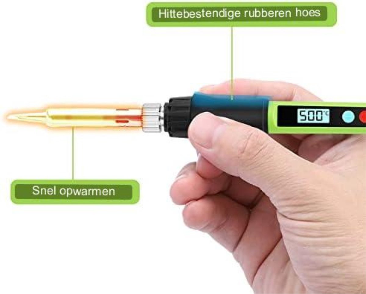 Gratyfied - Soldeerbout - Soldeerstation - Soldeerset - Groen | bol