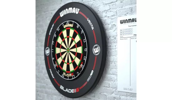 Winmau Blade 6 Professionele Dartbord + Surround en Darts Set | bol