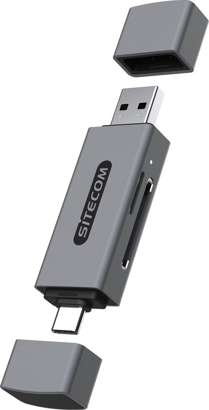 Sitecom - USB-A + USB-C Stick Card Reader High Speed | bol
