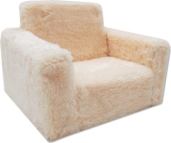 Kinderstoel Mini stoel Kinderstoel Relaxstoel Knuffelstoel (Beige) | bol