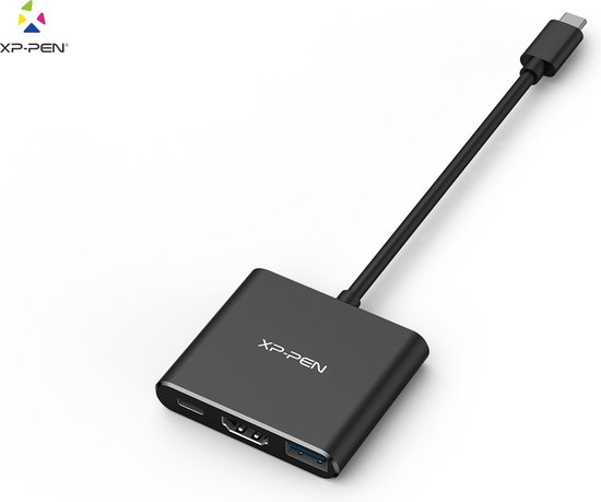 XPPen USB C-hub ACW01 3 poorten USB-C naar USB 3.0, USB-C naar HDMI 4K, USB-C naar PD,... | bol