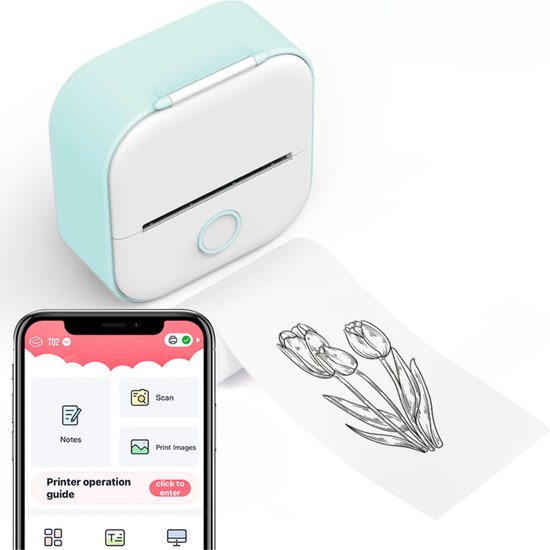 Beste Koopjes NL - Mini printer smartphone en/of mobiel - Pocket ...