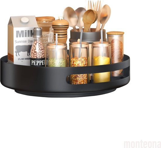 Luxe Draaiplateau - 30 cm - Keuken organizer - Keukenrek - Kruidenrek - Keukenkast -... | bol.com