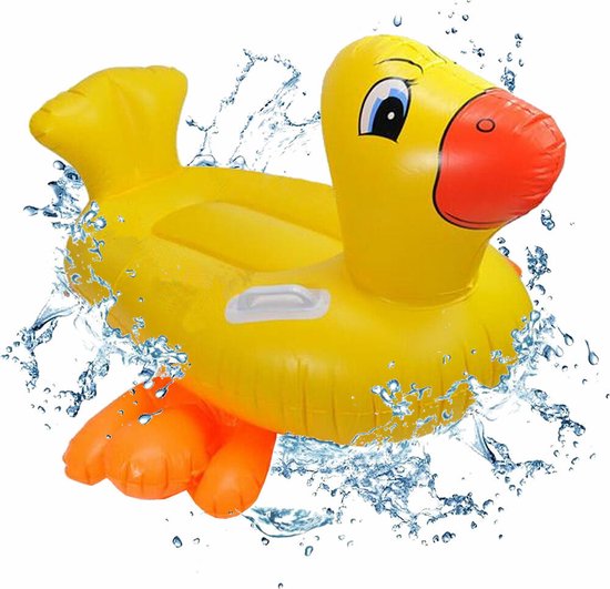 Eend / Opblaasband / Zwemmen / Dier / Geel / Zomer / 135 cm / Plezier | bol