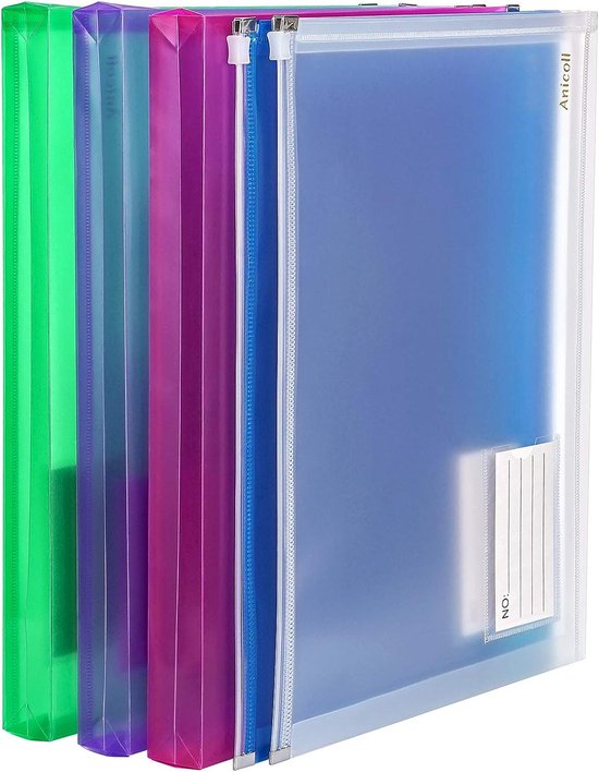 Documententas A4 10 stuks - driedimensionale A4 documentenmap ...