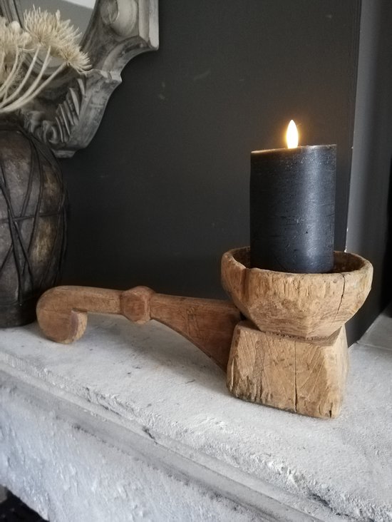kandelaar hout india handwerk | bol