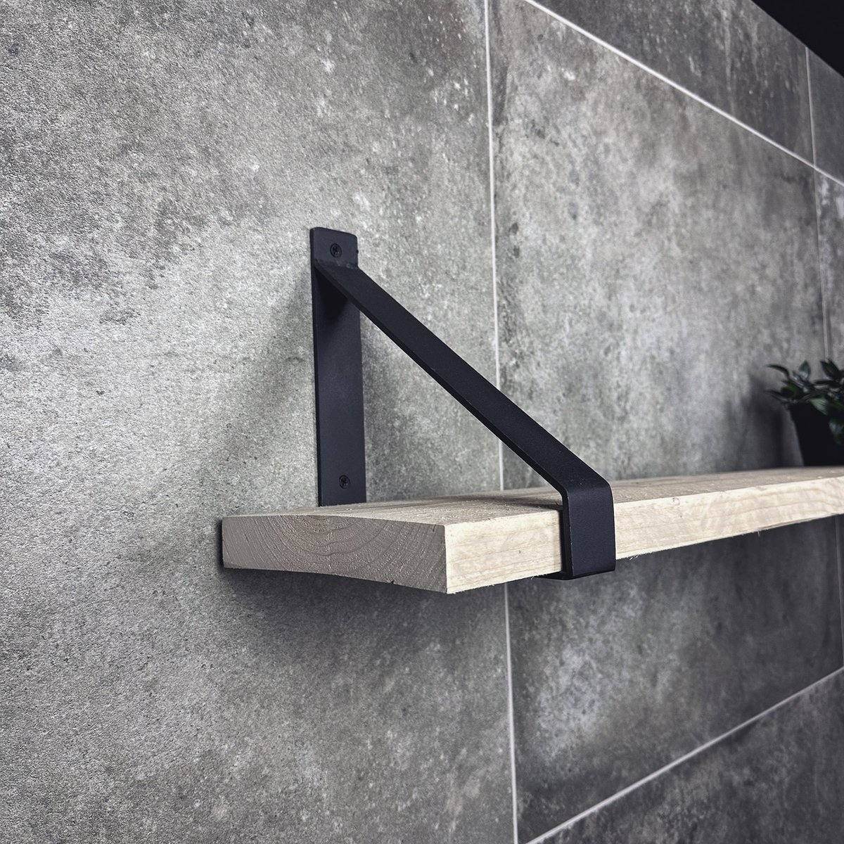 Maison DAM Industriële Plankdrager 20 cm -- Per twee -- Staal - Mat ...