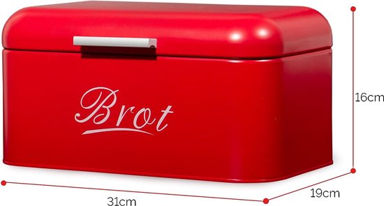 Broodtrommel met deksel, grote metalen knäckebrödtrommel ...