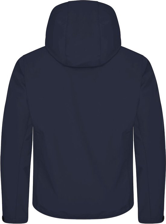 Clique Softshell jas met Capuchon Basic Heren - Dark Navy - Maat XL | bol