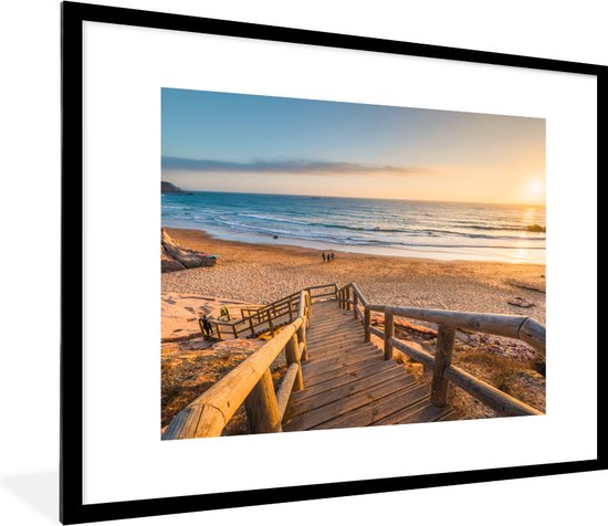 Fotolijst incl. Poster - Strand - Trap - Portugal - 80x60 cm ...