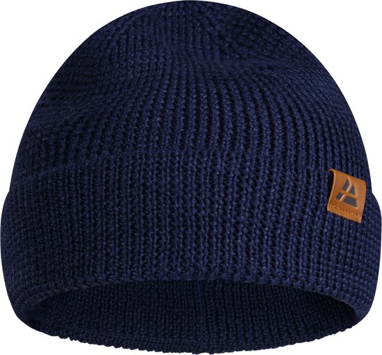 DANISH ENDURANCE Beanie met Merinowol- Gebreid - Blauw | bol