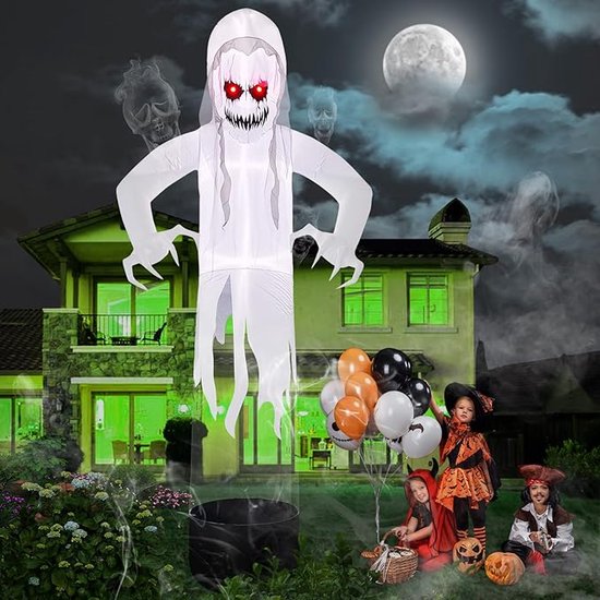 12 FT Halloween Opblaasbare Decoratie Ghost, Halloween Decoraties Witte ...