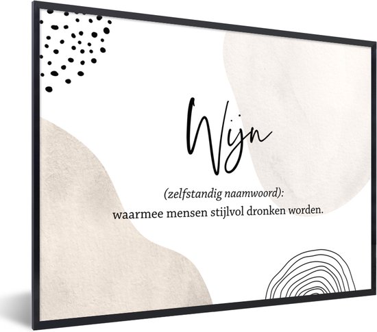 Fotolijst incl. Poster - Quotes - Spreuken - Wijn - Wijn definitie ...