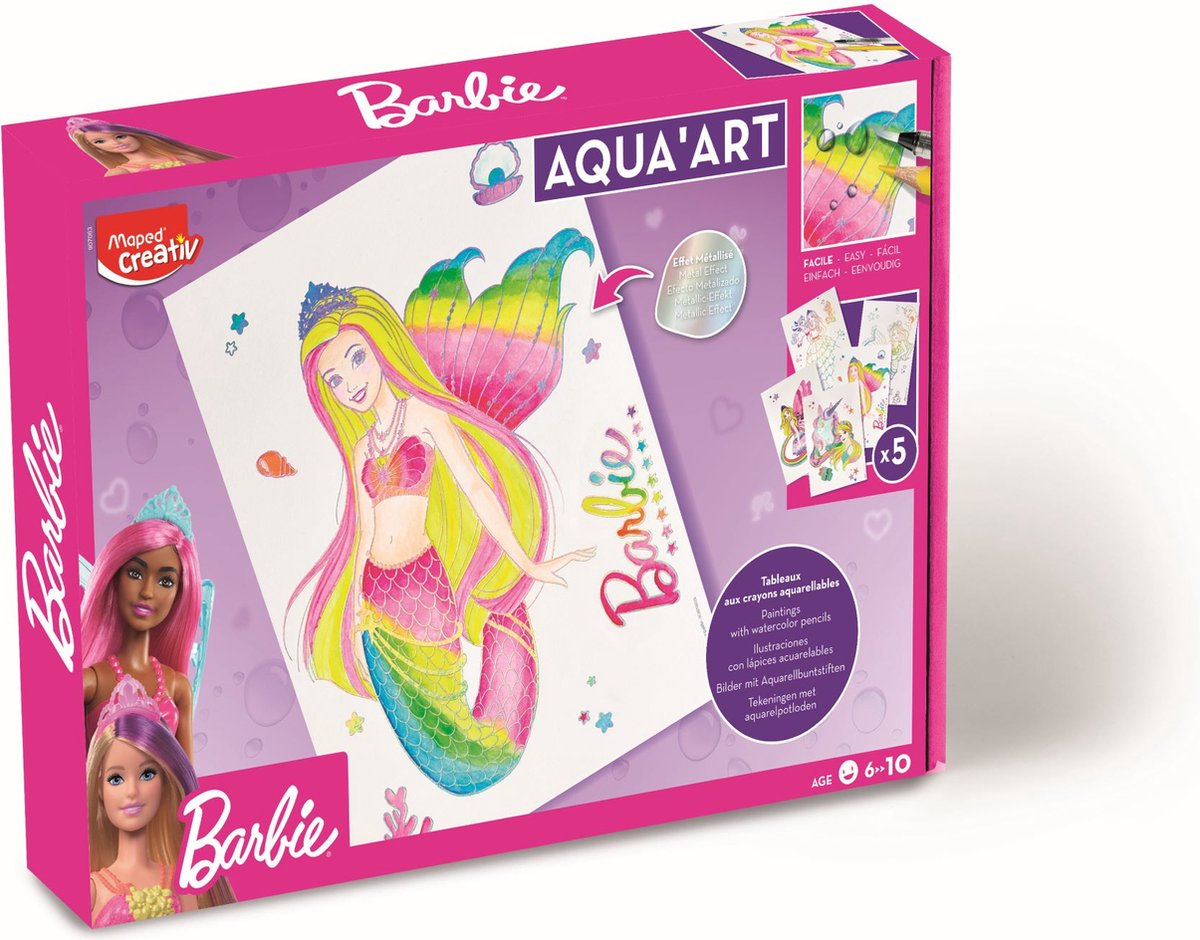 Maped - BARBIE aquarelset | bol.com