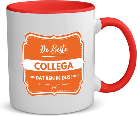 Akyol - de beste collega, dat ben ik dus koffiemok - theemok - rood ...