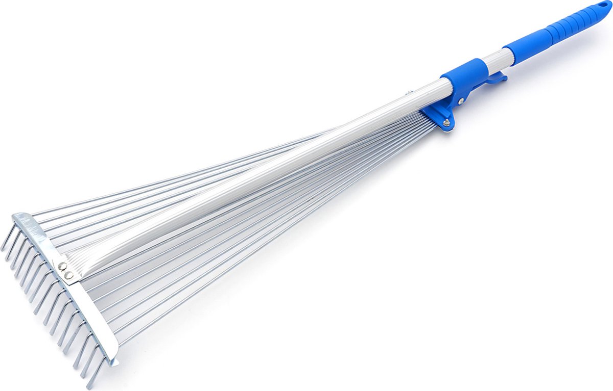 Telescopische Bladhark / Gazonhark 74-155 cm met 15 Tanden | bol