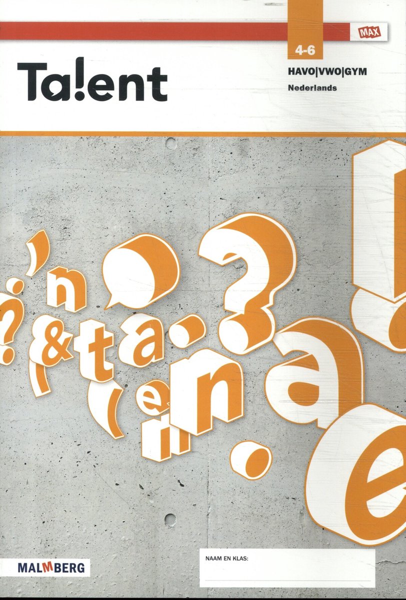 Talent MAX Havo/vwo/gym 4-6 Nederlands | 9789402069549 | Boeken | bol