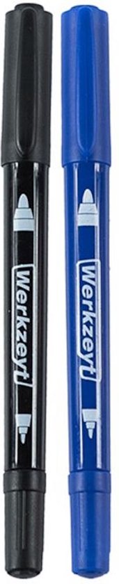 Werkzeyt Permanent Marker Stift 2 maten | bol