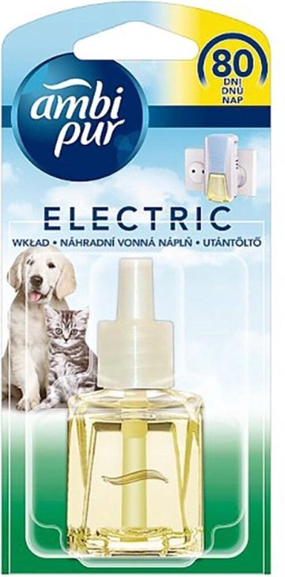 Ambi Pur plug in refill pet/ hond & kat 20ml x 9 voordeelverpakking | bol