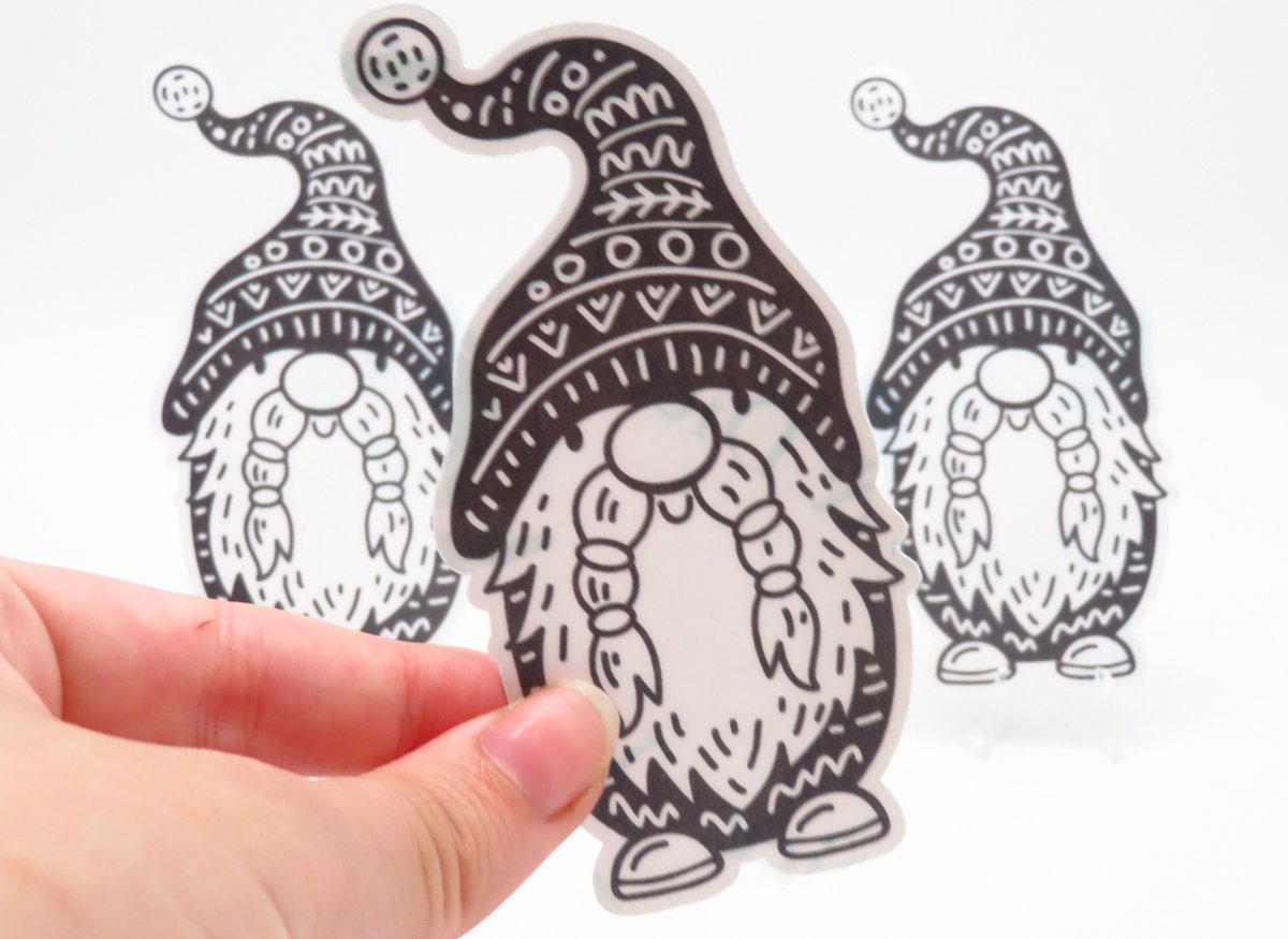 Kabouter met een Gevlochten Snor Sticker - Kabouters met Snorren | Vera ...