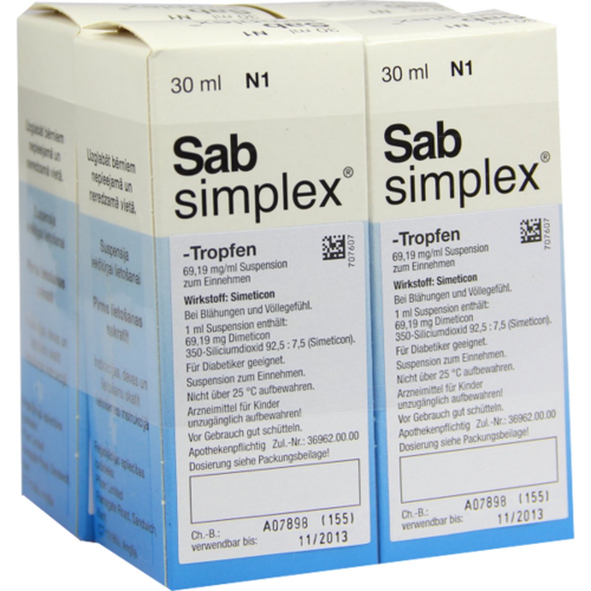 Sab Simplex 4x30ml - tegen krampjes baby | bol