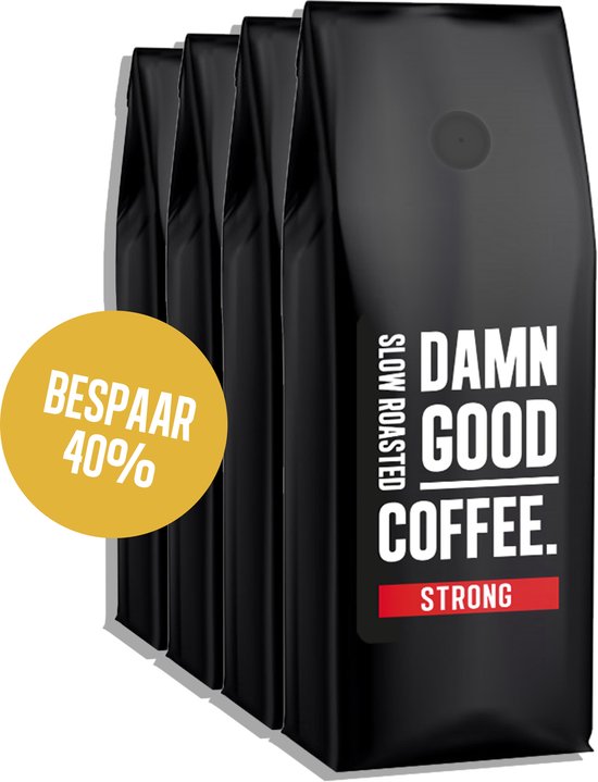 DAMN GOOD COFFEE - Strong - Koffiebonen - 1000g - Premium | bol