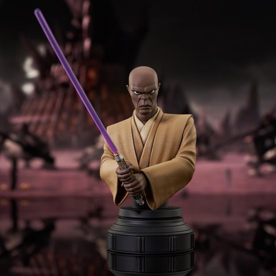 Star Wars The Clone Wars Bust 1/7 Mace Windu 15 cm | bol