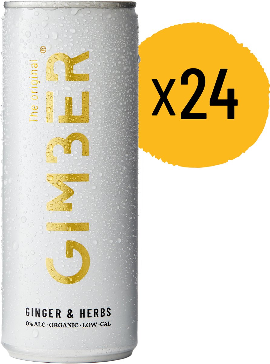 Tray 24 x 250ml GIMBER Ready To Drink blik | bol.com