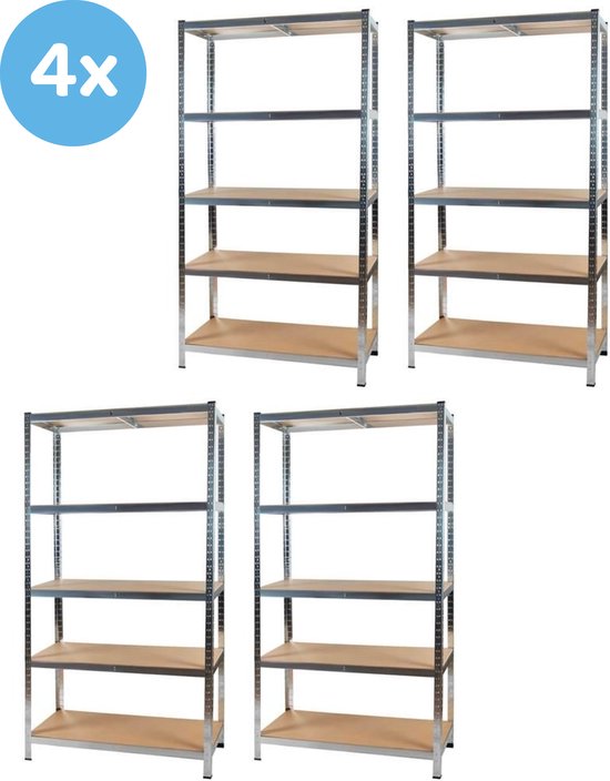 YUNICS® Opbergrek Set Van 4 - Opslag Rek - Rek Voor Opslag ...