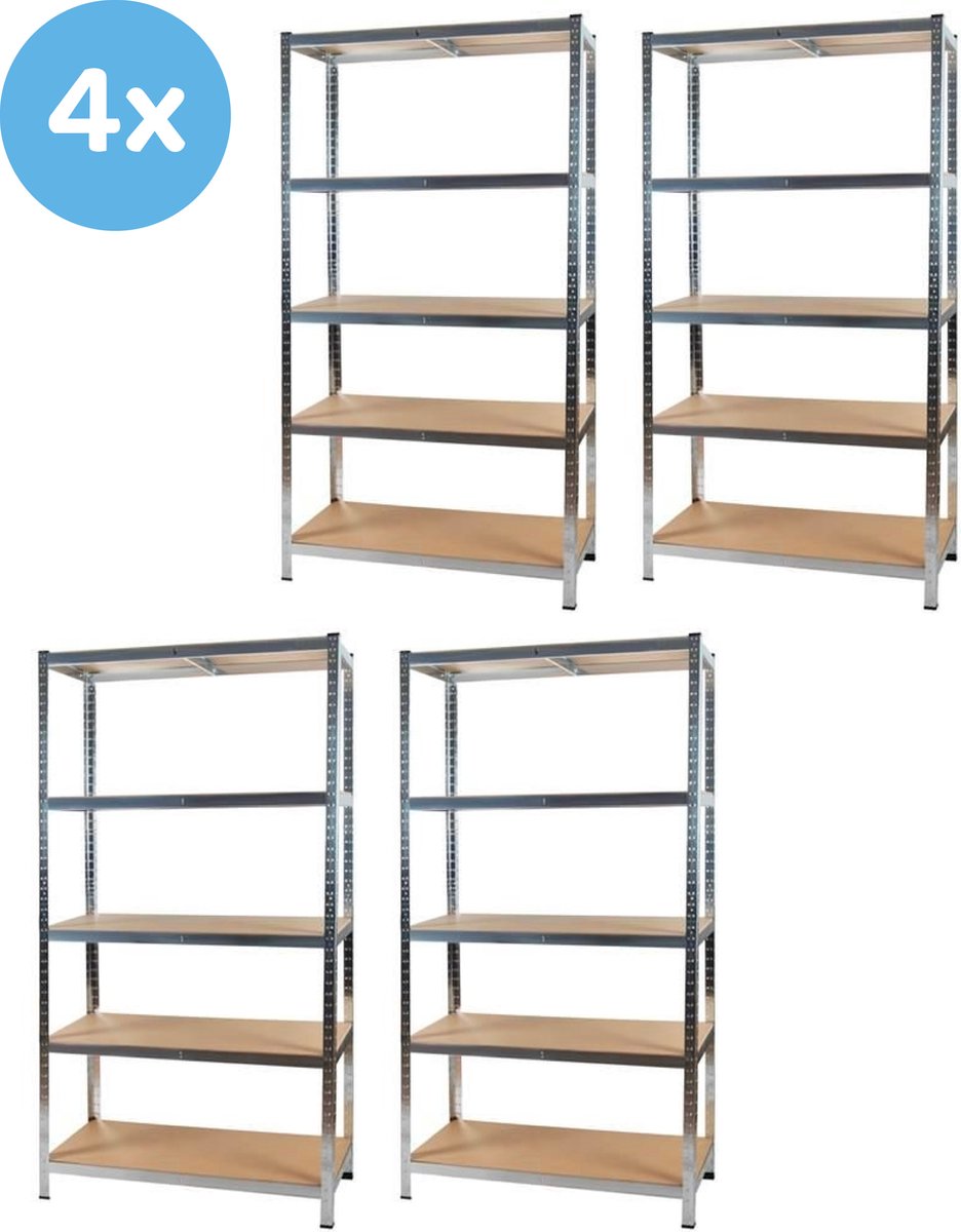 YUNICS® Opbergrek Set Van 4 - Opslag Rek - Rek Voor Opslag ...