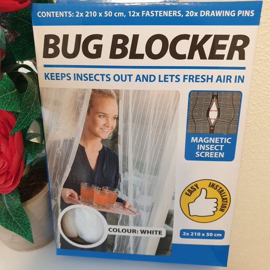 Insectennet Bug Blocker 2 stuks x 210 x 50 cm (Wit). | bol