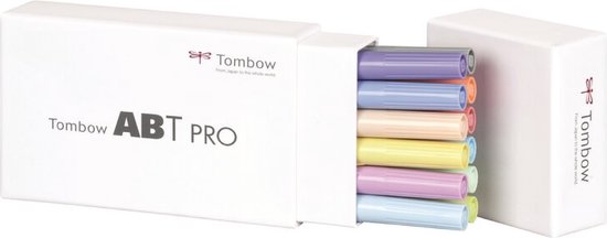 Tombow ABT Pro set Pastel colors 12 stuks - Incl. Goodie | bol