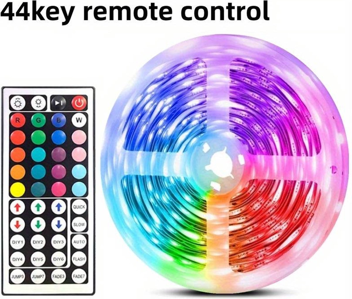 Led Strip - 10 Meter - RGB Verlichting - Zelfklevend - dimbaar - met afstandsbediening | bol.com