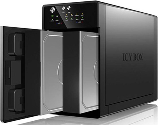 ICY BOX IB-RD3620SU3 disk array Desktop Zwart | bol