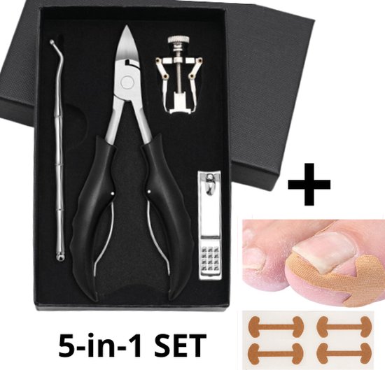 Ingegroeide teennagel Deluxe 5-in 1 set | Gereedschap om ingegroeide ...