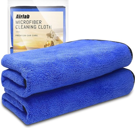 Set van 2 microvezeldoeken voor de auto, droogdoek, 90 x 60 cm ...
