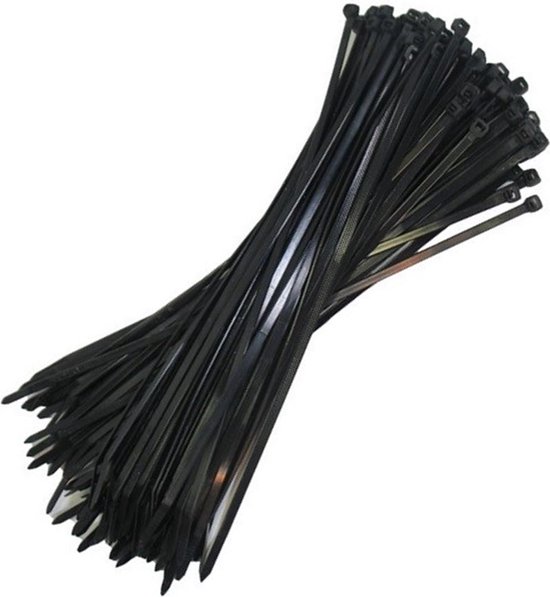 Ty-Raps, type B 3, 3,6 x 370 mm zwart, 100 stuks | bol