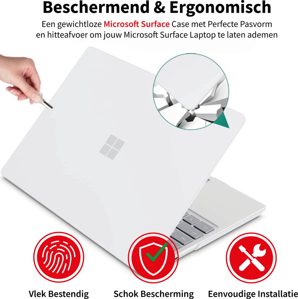 Microsoft Surface Hoes - Geschikt voor Microsoft Surface 3/4/5 - Optimale Bescherming... | bol.com