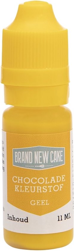 BrandNewCake® Chocolade Kleurstof Geel 11ml - Eetbare Voedingskleurstof ...