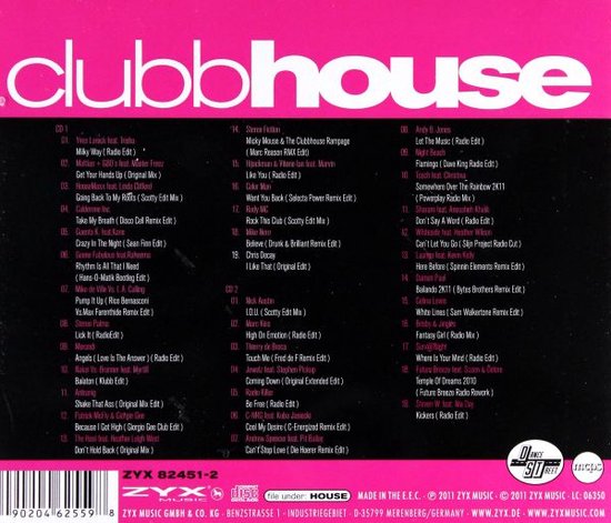 Clubb House, V/a | CD (album) | Muziek | bol