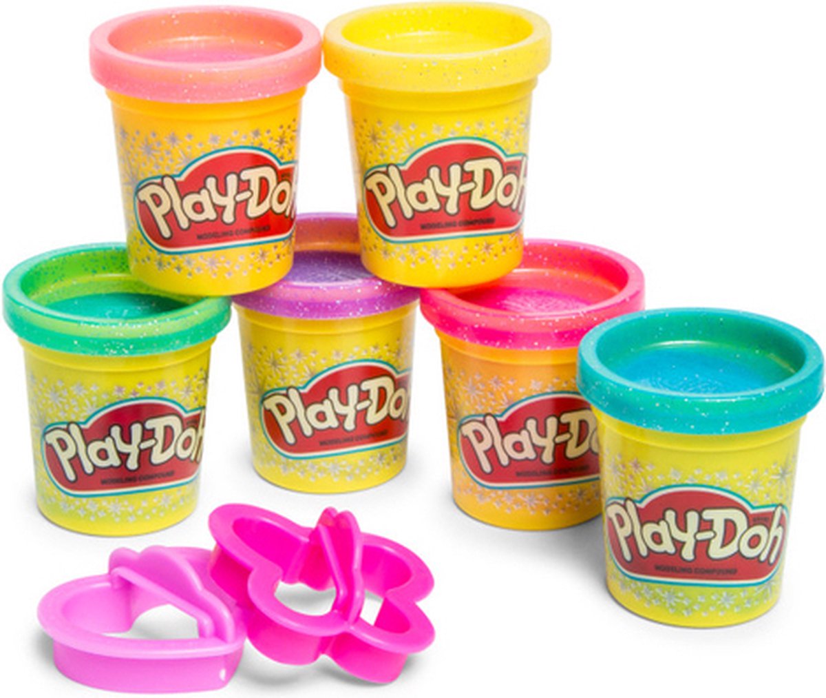 Play-Doh Confetti Play-Doh Glitter Klei - Inclusief 2 losse potjes ...
