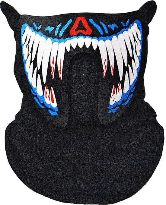 LED Masker Monster - Lichtgevend - Geluidsreactief - Partymasker ...