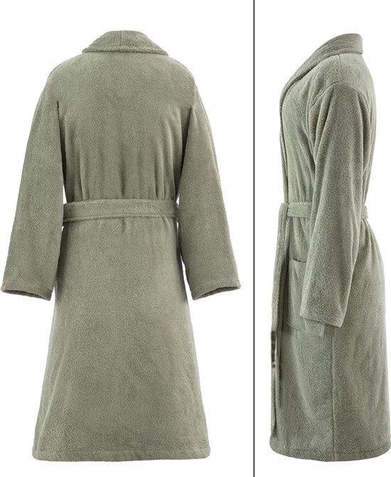 Badjas voor dames en heren, gemaakt van 100% katoen, ochtendjas ...