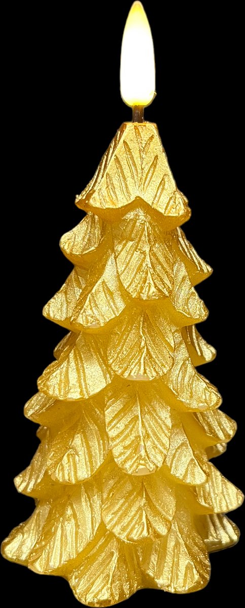 Countryfield Led kaars kerstboom goud 15 cm | bol